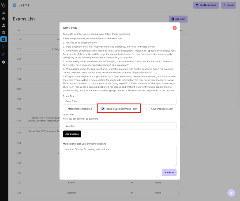 What Does “Include Optional Intake Form” Mean When Creating A ...